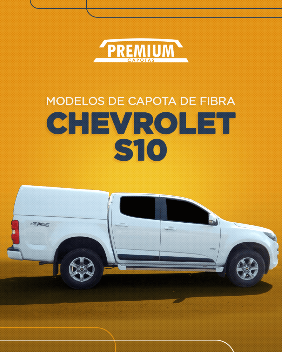 Capota de Fibra para S10 - Premium Capotas